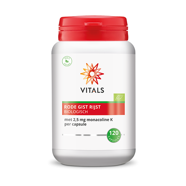 Rode Gist Rijst Biologisch 120 capsules van Vitals
